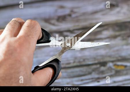 Scissors are hand-operated shearing tools Stock Photo - Alamy