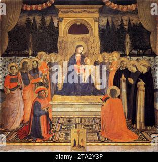 San Marco Altarpiece 1438-40 by Fra Angelico Stock Photo - Alamy