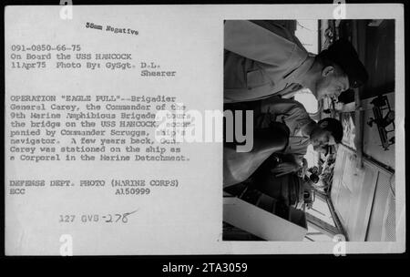 "Brigadier General Carey, Commander of the 9th Marine Amphibious ...