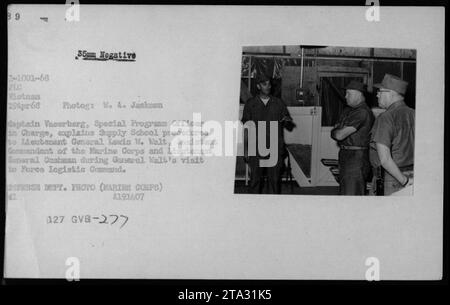 Lieutenant General Lewis W. Walt, Captain Chapman, and Major General ...