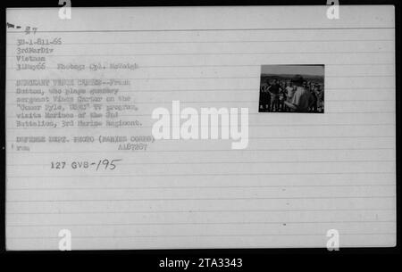 Frank Sutton, known for his role as Gunnery Sergeant Vince Carter in ...