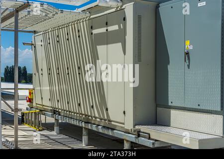 Plastic insulated piping to and from the compressor housing at a CO2 ...