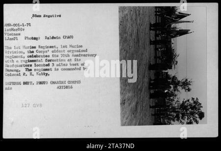 Colonel P. X. Kelly, Commanding Officer of 1st Marine Regiment ...