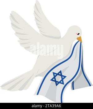 israel flag with dove flying Stock Vector Image & Art - Alamy