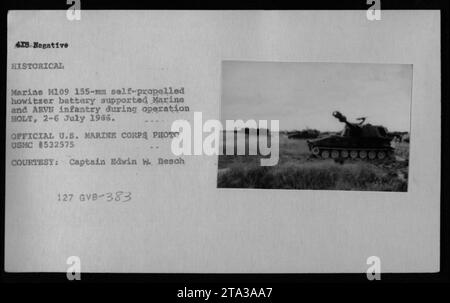 An M109, 155 mm self-propelled howitzer of C Battery, 1ST Battalion ...