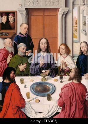 The Last Supper (detail) 1464-67 by Dieric The Elder Bouts Stock Photo ...
