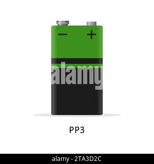 Alkaline Battery flat vector icon. Simple solid symbol isolated on ...