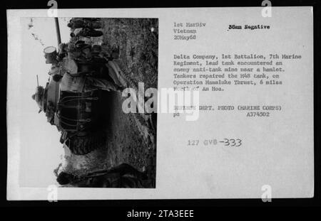 Damaged tanks, armored vehicles and equipment on the battlefield ...