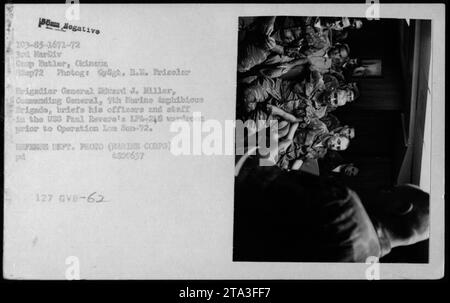 Brigadier General Edward J. Miller, Commanding General of the 9th ...