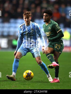 Josh Eccles (28 Coventry City) celebrates after scoring teams first ...