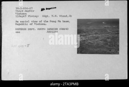 On September 12, 1967, SSgt Thomas N. Bland Jr. captured an aerial view ...