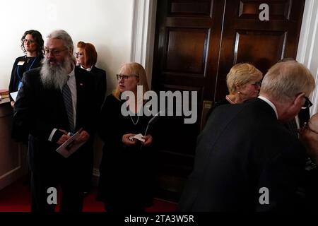 Amy Carter and her husband John Joseph "Jay" Kelly walk after a tribute ...