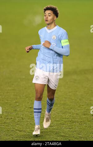 Max Alleyne of Manchester City during the Premier League match ...
