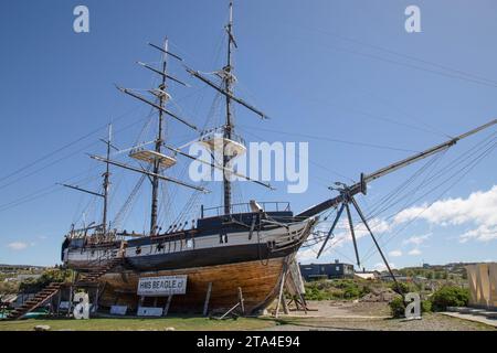 A full size replica of Charles Darwin's HMS Beagle, at Museo Nao ...