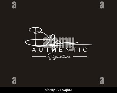 BG Signature Logo Template Vector Stock Vector Image & Art - Alamy