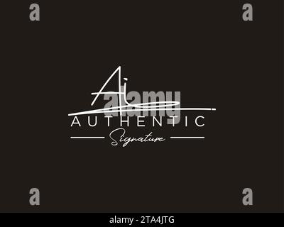 AI Signature Logo Template Vector Stock Vector Image & Art - Alamy