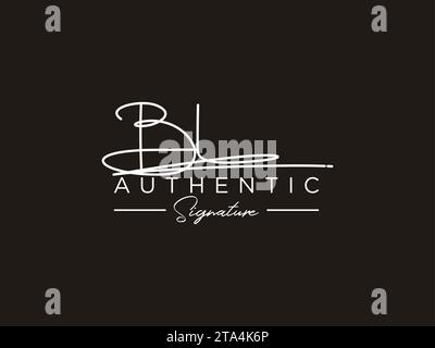 BL Signature Logo Template Vector Stock Vector Image & Art - Alamy