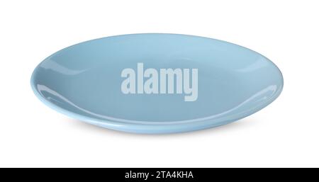 One clean ceramic plate isolated on white Stock Photo - Alamy