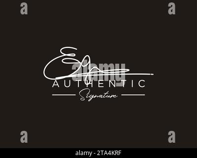 EG Signature Logo Template Vector Stock Vector Image & Art - Alamy