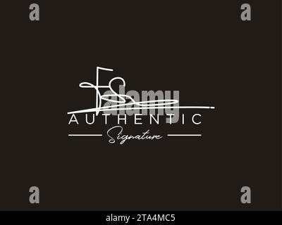 FS Signature Logo Template Vector Stock Vector Image & Art - Alamy