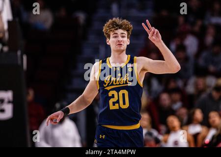 November 28, 2023: Notre Dame Fighting Irish guard Julian Roper II (1 ...