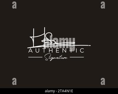 HS Signature Logo Template Vector Stock Vector Image & Art - Alamy
