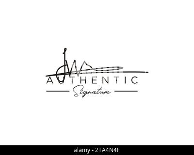 JW Signature Logo Template Vector Stock Vector Image & Art - Alamy