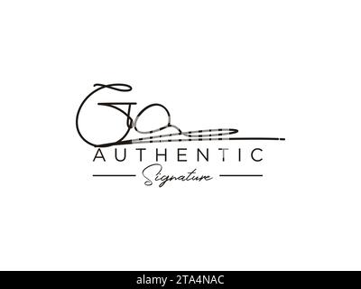 GO Signature Logo Template Vector Stock Vector Image & Art - Alamy