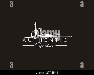 JN Signature Logo Template Vector Stock Vector Image & Art - Alamy