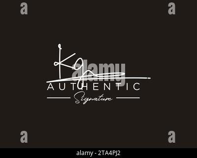 KG Signature Logo Template Vector Stock Vector Image & Art - Alamy