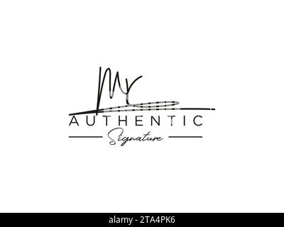 MR Signature Logo Template Vector Stock Vector Image & Art - Alamy