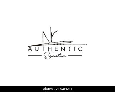 NR Signature Logo Template Vector Stock Vector Image & Art - Alamy