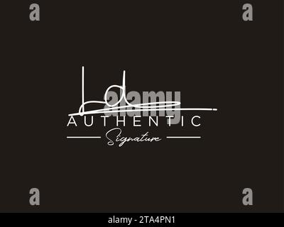LD Signature Logo Template Vector Stock Vector Image & Art - Alamy