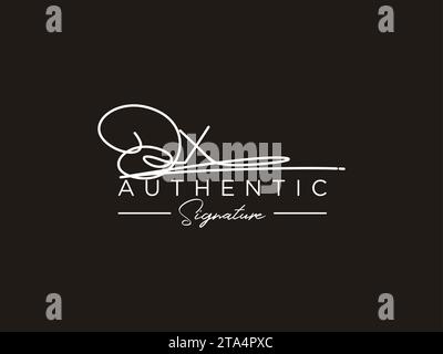 OX Signature Logo Template Vector Stock Vector Image & Art - Alamy