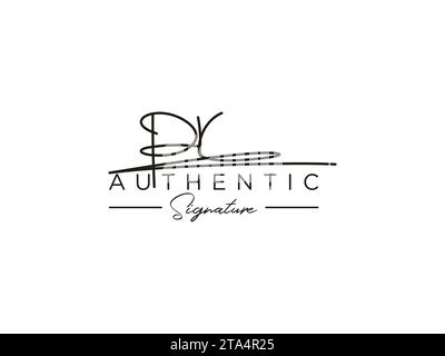 PR Signature Logo Template Vector Stock Vector Image & Art - Alamy