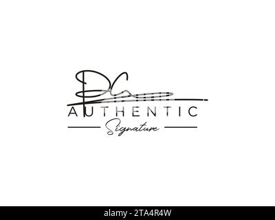 PC Signature Logo Template Vector Stock Vector Image & Art - Alamy
