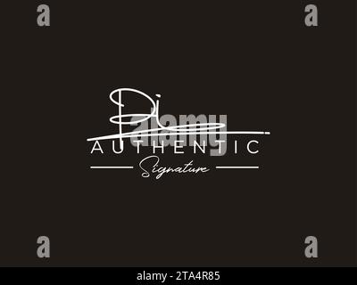PI Signature Logo Template Vector Stock Vector Image & Art - Alamy