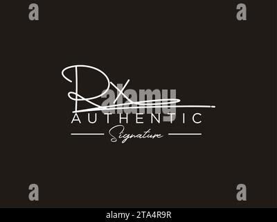 RX Signature Logo Template Vector Stock Vector Image & Art - Alamy