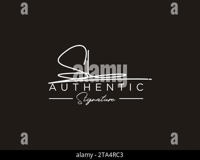 SL Signature Logo Template Vector Stock Vector Image & Art - Alamy