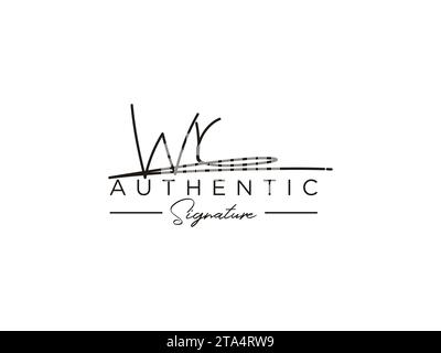 WR Signature Logo Template Vector Stock Vector Image & Art - Alamy