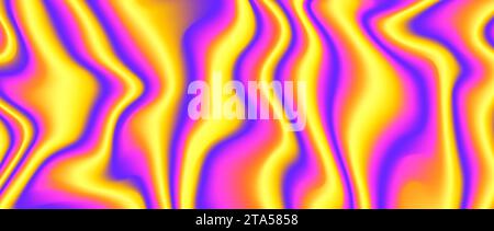 Abstract magenta rainbow trippy psychedelic seamless pattern in 70s ...