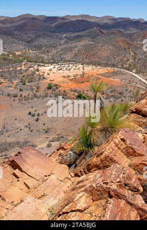 View over the campground at Arkaroola Wilderness Sanctuary from ...