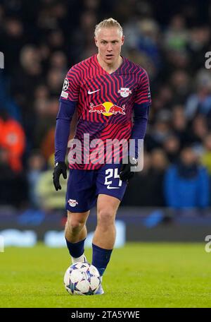 Xaver Schlager (24, RB Leipzig). Football, DFB Cup [German Cup] Round ...
