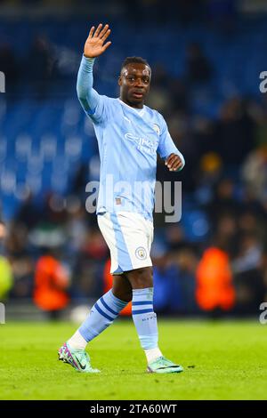 Jeremy Doku #11 of Manchester City during the UEFA Champions League ...