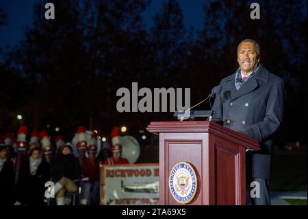 U.S. Forest Service Chief Randy Moore offers remarks during the Capitol ...