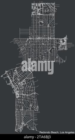 Street roads map of the CITY OF REDONDO BEACH, LOS ANGELES CITY COUNCIL ...