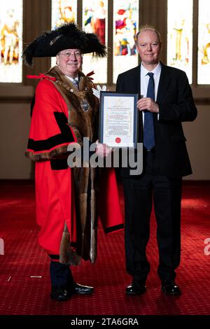 Lord Mayor of the City of London Professor Michael Mainelli with his ...