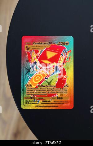 WARSAW, POLAND - AUGUST 18, 2023: Centiscorch and Charizard Pokemon ...