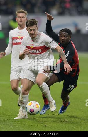 Angelo. Stiller (li). gegen. Eric Junior Dina Ebimbe. (re) fotografiert ...