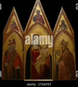 Altarpiece of St Proculus 1332 by Ambrogio Lorenzetti Stock Photo - Alamy